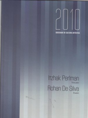Itzhak Perlman / Rohan de Silva: Catálogo de Concerto - Sociedade de ...
